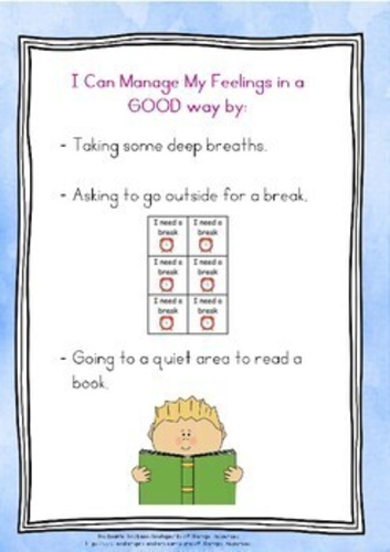 My Coping Skills Social Narrative - Learning to Cope Emotions Feelings ...
