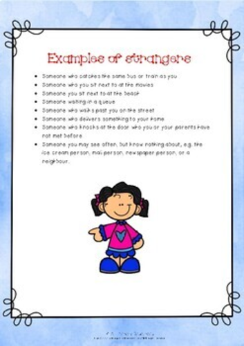 My Stranger Danger Awareness Workbook - Personal Safety Lesson ...