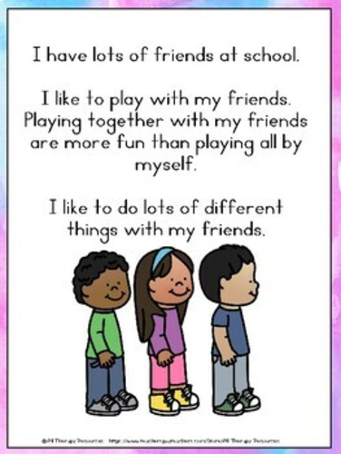 Sharing with my Friends - Social Narrative (sharing with others ...