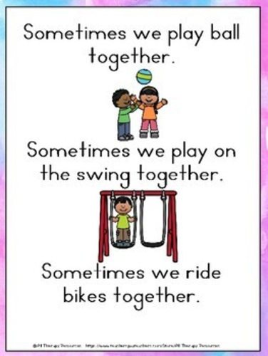 Sharing with my Friends - Social Narrative (sharing with others ...