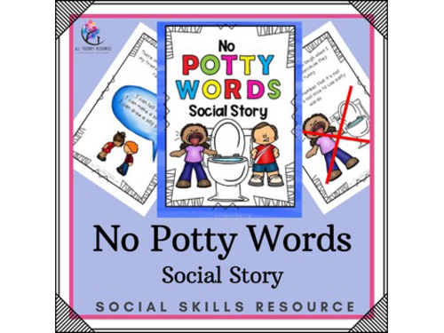 No Potty Words Social Narrative - Cursing, Swearing - Autism Resource ...