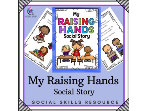 My Raising Hands Social Narrative - Social Skill Narrative Autism ...