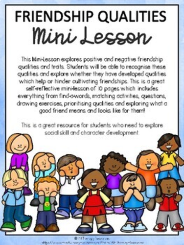 Friendship Qualities | Counseling Mini Lesson | Making Friends | Social ...