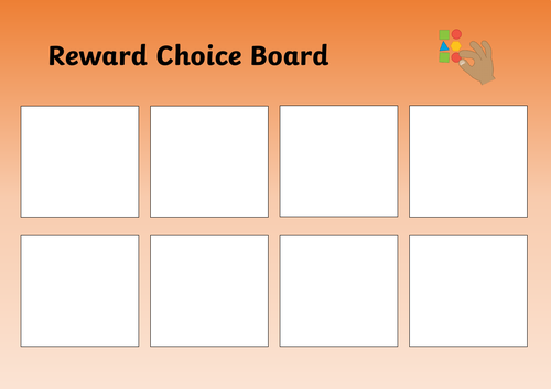 Rewards Choice Board | Teaching Resources