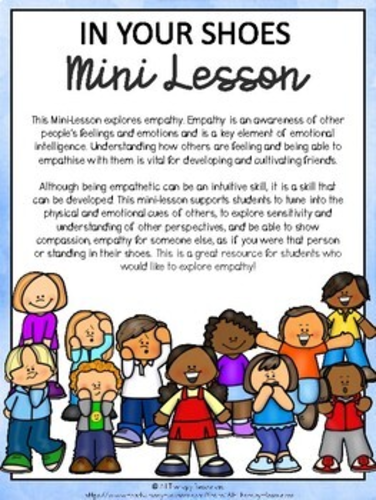 In Your Shoes | Empathy Mini Lesson | Counseling Curriculum | Teaching ...