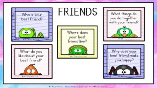 All About You - Wh Question Cards - Preschool Speech and Language Pack ...
