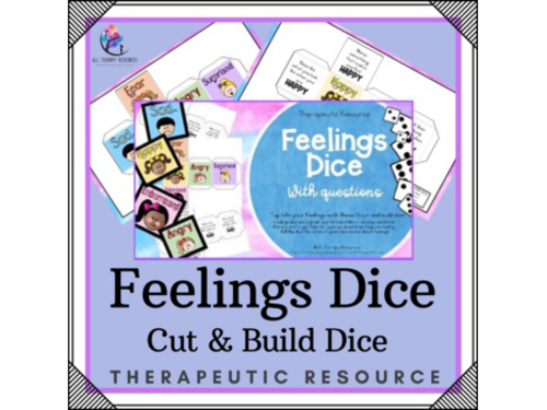 13 Feelings and Emotions Dice Game - Emotional Literacy, Game, CBT ...