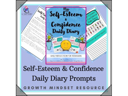 Self-Esteem & Confidence Daily Diary Prompts - Teenagers Regulation ...