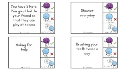 Social Skills & Life Skills - Good or Bad Choice Cards - Austism ...