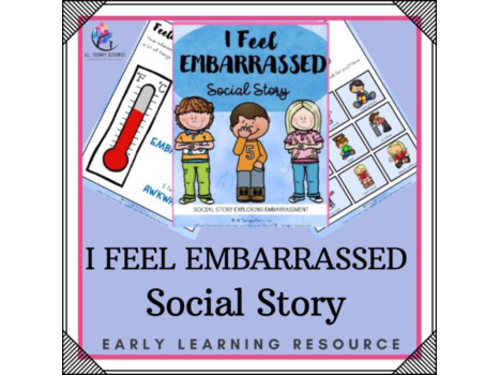 I feel Embarrassed Social Narrative - Autism Visuals SPED - Feelings ...