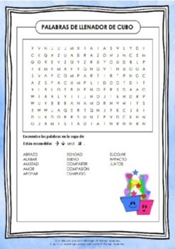 SPANISH VERSION Bucket Fillers vs Bucket Dippers Workbook Kindness Anti ...