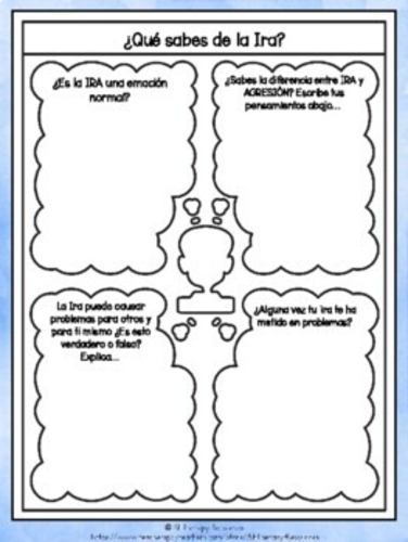 SPANISH VERSION - Managing My Anger - Mini Lesson - Anger Management ...