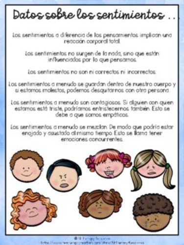 SPANISH VERSION : Self-Esteem and Feelings Workbook for Mini Learners ...