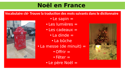 CHRISTMAS IN FRANCE / NOËL EN FRANCE | Teaching Resources