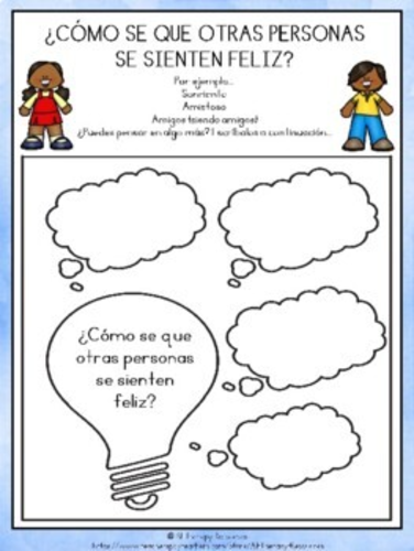 SPANISH VERSION - Understanding my Feelings and Emotions Mini-Lessons ...