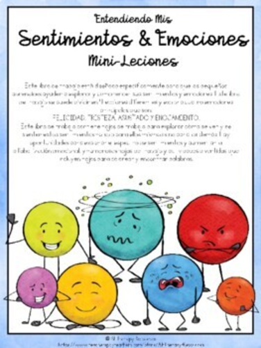 SPANISH VERSION - Understanding my Feelings and Emotions Mini-Lessons ...