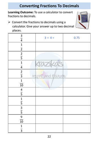 Fractions - PowerPoint Lesson and Workbook - Functional Skills Maths ...