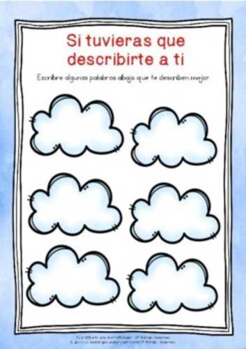 SPANISH VERSION -"Your Personality Traits" - Growth Mindset Reflection ...