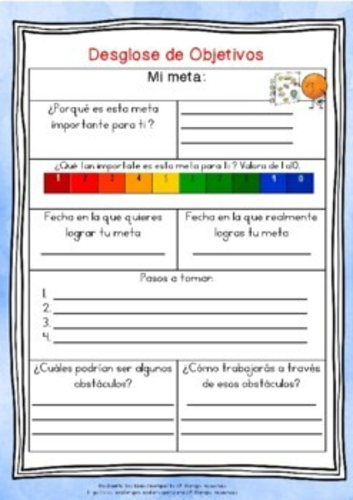 SPANISH - Achieve Your Goals - Goal Setting - Identifying Working ...