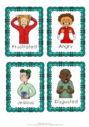 Feelings & Emotions Cards & Posters - behavior support, therapy ...