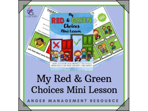 Behavior Management Red & Green Choices - Preschool Kindness Anger ...