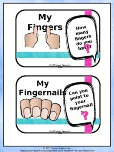 Learning about MY BODY - Task Cards - Kindergarten - Vocabulary ...