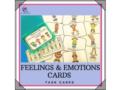 Feelings and Emotions Task Cards - Preschool Kindergarten - Behavior ...
