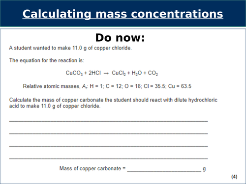 Stoichiometry (moles) - CIE IGCSE Chemistry Lesson PowerPoints ... Stoichiometry (moles) - CIE IGCSE Chemistry Lesson PowerPoints ...