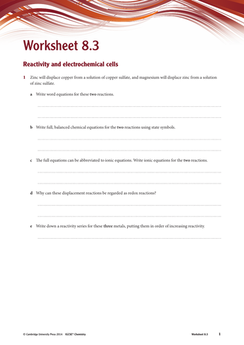 Electrochemistry (electrolysis and cells) - CIE IGCSE Chemistry Lesson ...