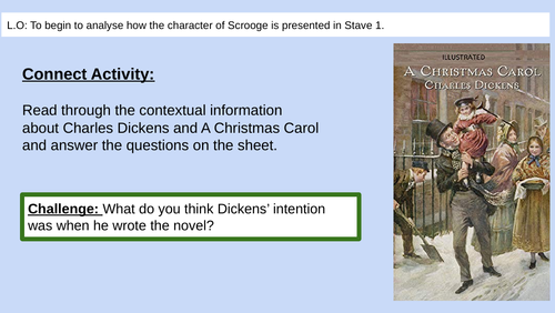 Introduction to A Christmas Carol - Stave 1 | Teaching Resources