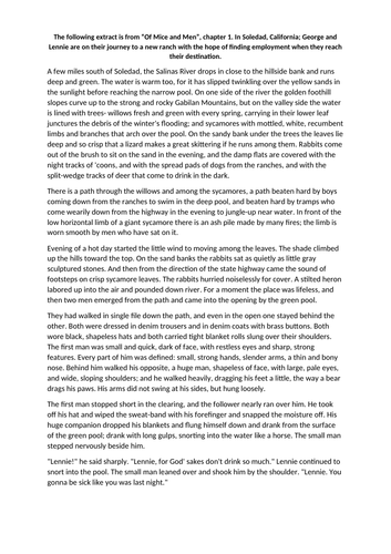 AQA English Language Paper 1 lessons for SEN/LPA (Of Mice and Men ...
