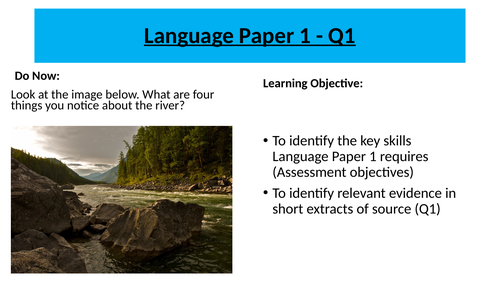AQA English Language Paper 1 lessons for SEN/LPA (Of Mice and Men ...