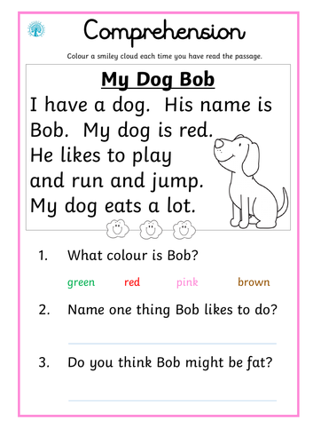 Reading Comprehension Sheets for Early Readers | Teaching Resources