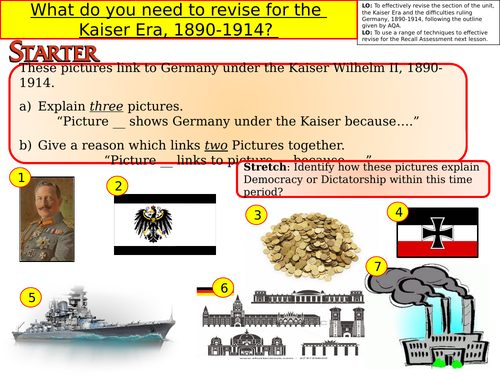 What do you need to revise for the Kaiser Era, 1890-1914? | Teaching ...