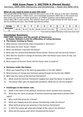 How well do you know the Kaiser era, 1890-1914? | Teaching Resources