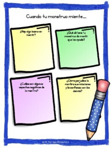 SPANISH VERSION - Build Your Own Worry Monster Mini-Lesson - Anxiety ...