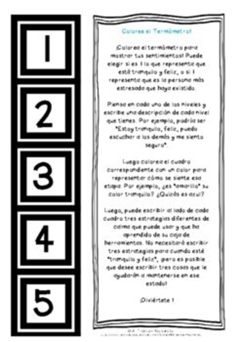 SPANISH VERSION - My Calming Down Toolkit (emotional/calming - Years 1 ...