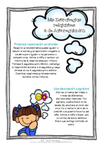 SPANISH VERSION - My Calming Down Toolkit (emotional/calming - Years 1 ...