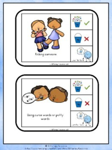 Bucket Filler verse Bucket Dipper Task Cards - Behavior | Teaching ...