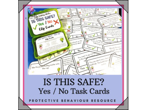 IS THIS SAFE Task Cards - Fire Safety Stranger Danger Social Skills ...