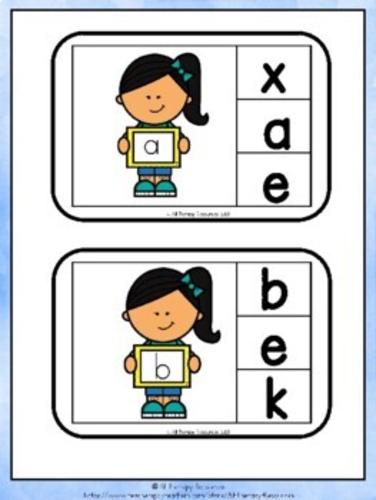 MATCH THE LETTERS Alphabet Task Cards - Early Literacy Task Cards ...