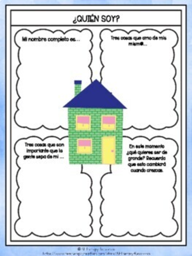 SPANISH VERSION - All About Me - Mini Lesson Reflection Planning - Back ...