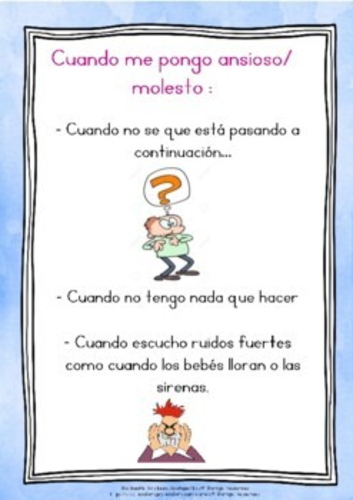 SPANISH VERSION - My Coping Skills Social Narrative - SPED | Teaching ...