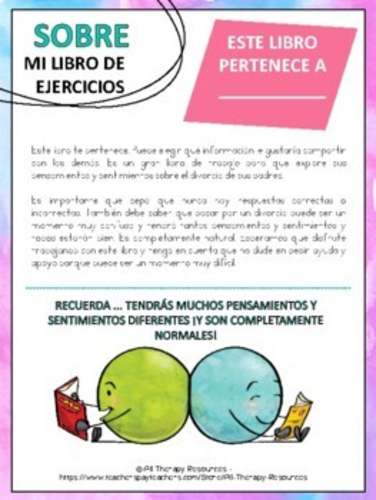 SPANISH - My Parents are Divorcing : Family Divorce Changes and ...