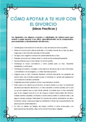 SPANISH VERSION - Supporting Children with Divorce - Family Support Tip ...
