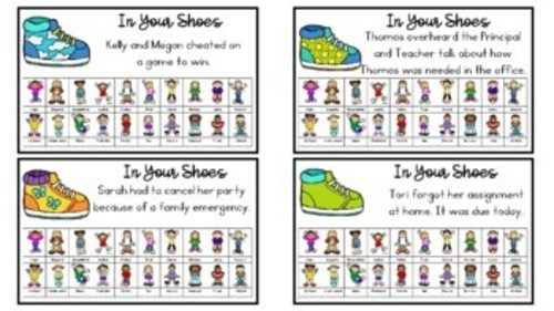 In Your Shoes - Discussion & Reflection Cards - Counseling Empathy ...