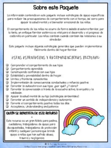 SPANISH VERSION Supporting My Child's Mental Health & Emotional ...