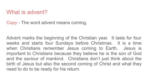 Advent / Christmas | Teaching Resources