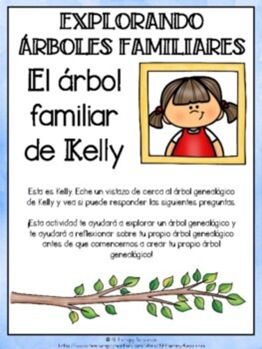 SPANISH VERSION - Family Tree Project - All About me and my Heritage ...