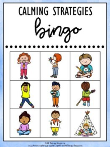 Calming and Coping Strategies Bingo Activity | Teaching Resources